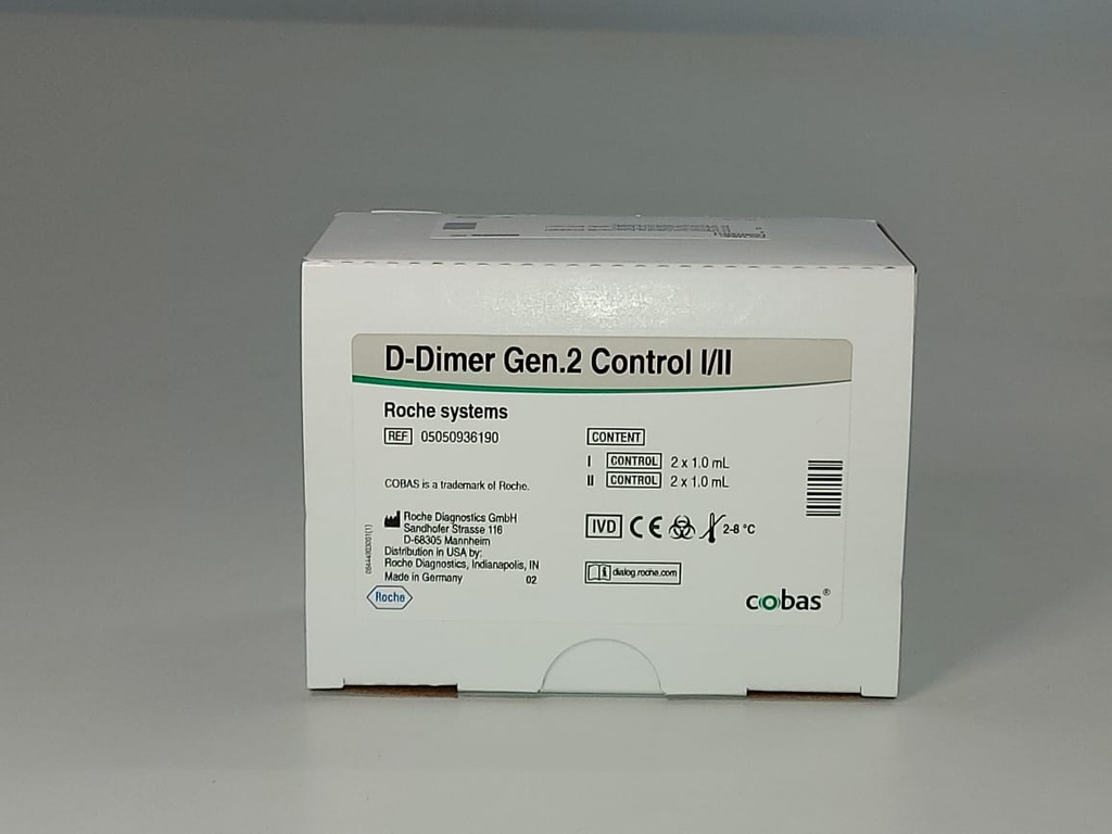 ROCHE COBAS CONTROL D-Dimer Gen.2 I/II (2 x 1 mL ) | Aldeal Lab-Tech ...